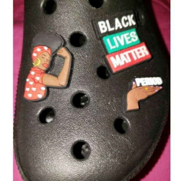 CROCS | Accessories | Black Lives Matter Jibitz Shoe Charm For Crocs ...